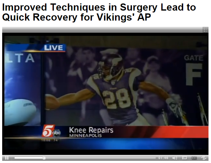 Dr. Barry featured in ABC news story about knee surgeries