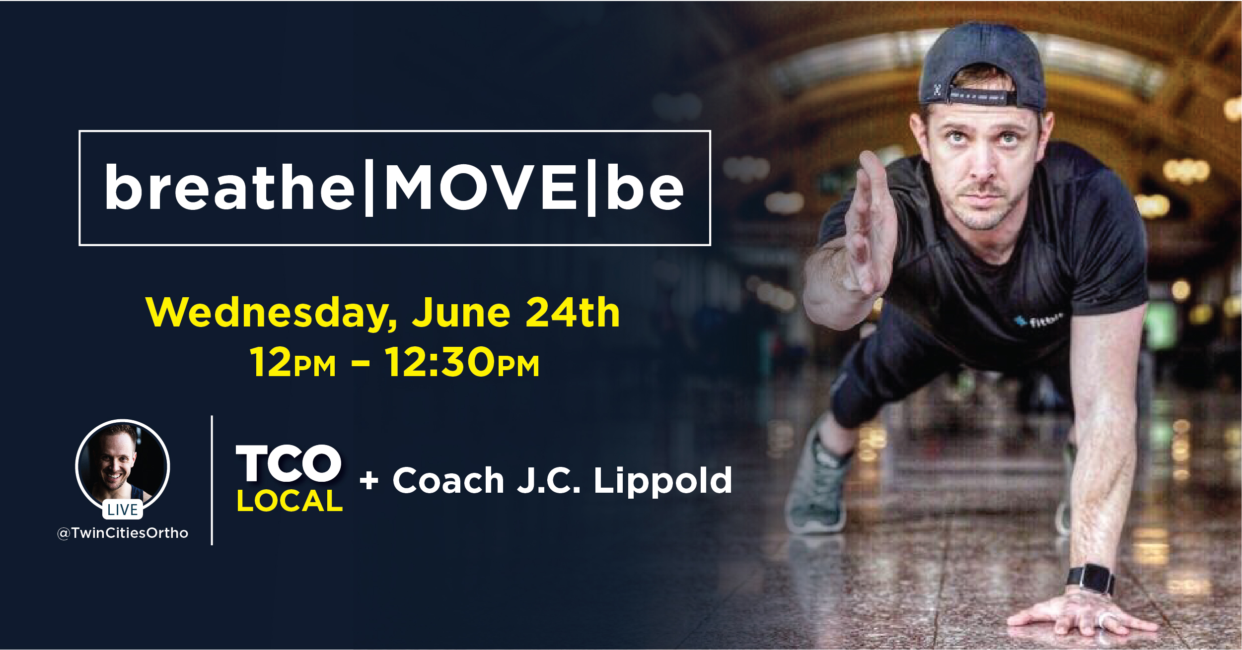 Join us June 24th for breathe | MOVE | be